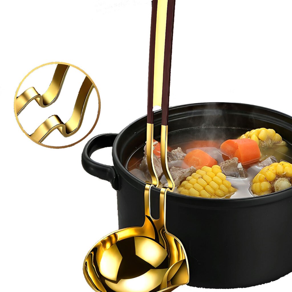 Hooked hot pot oil filter spoon - hot pot base factory